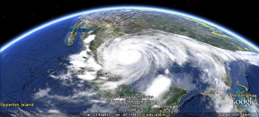 Google Earth now shows real time weather